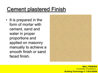 Wall finishes | PPTX