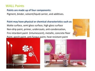 Wall finishes | PPT