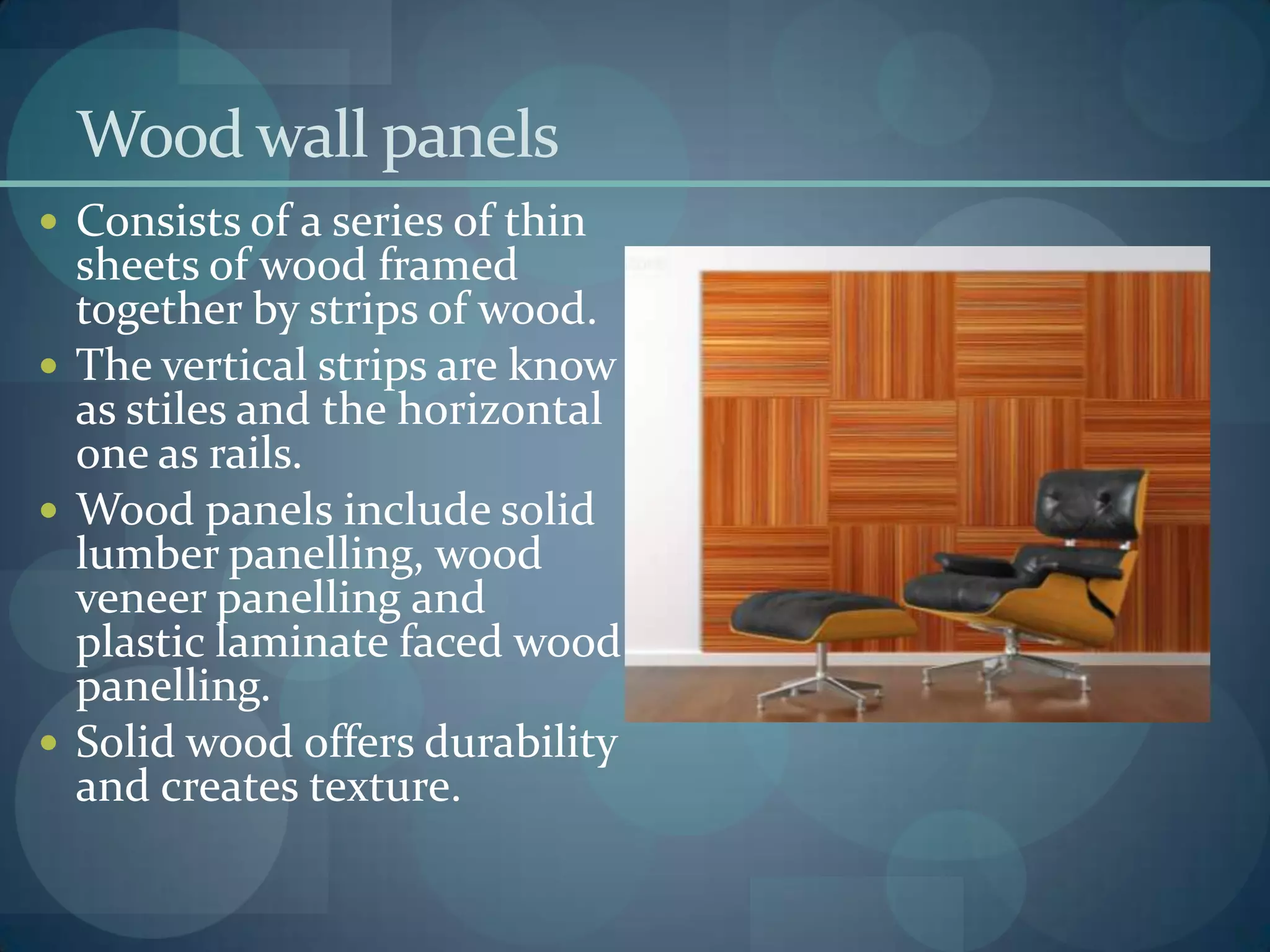 Wall finishes and wall patterns | PPTX