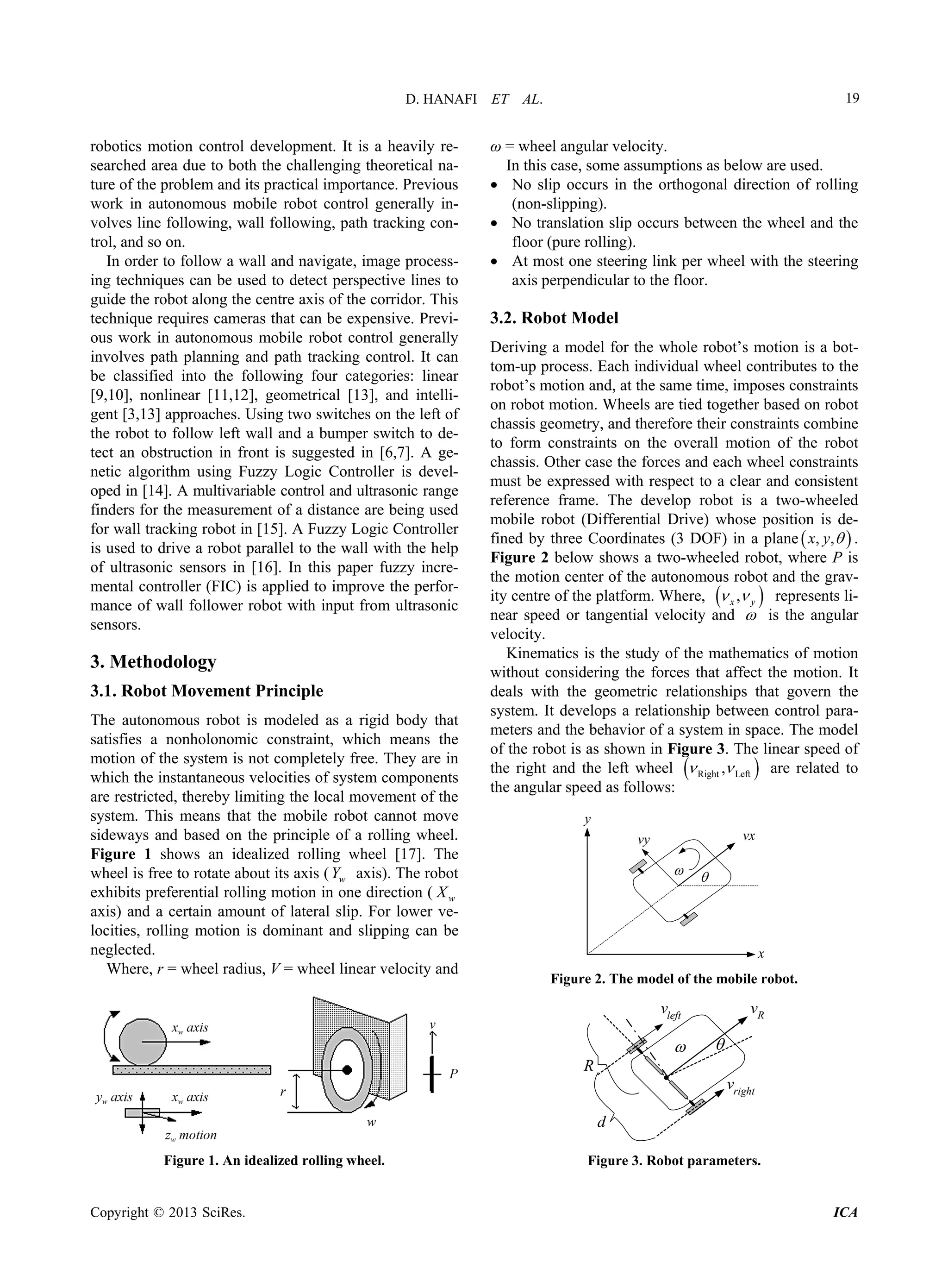Wall follower autonomous robot development applying fuzzy incremental controller | PDF ...
