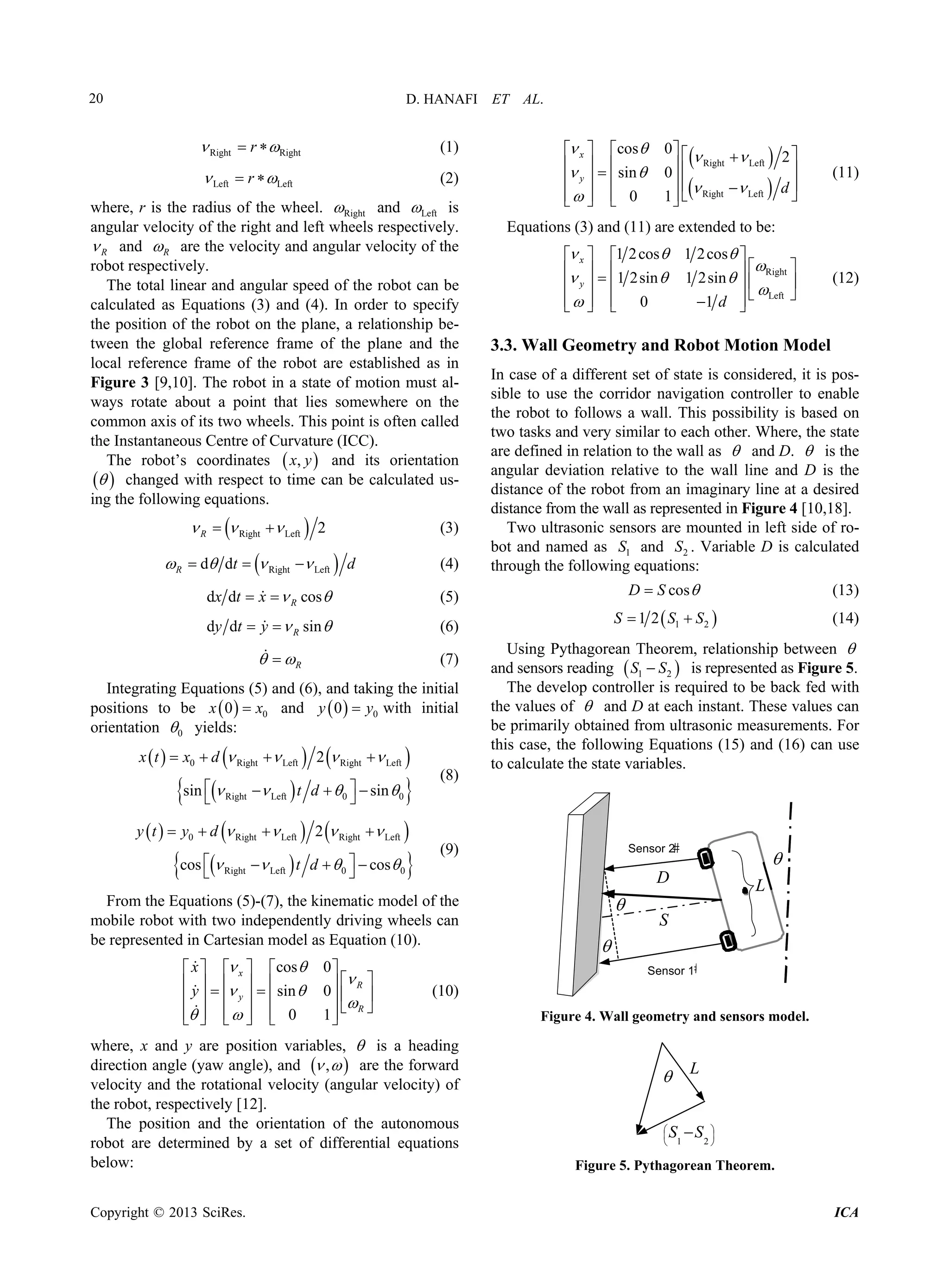 Wall follower autonomous robot development applying fuzzy incremental controller | PDF ...