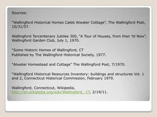 Wallingford houses | PPTX