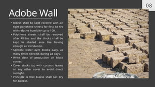 Walling techniques, building materials and construction techniques | PPTX