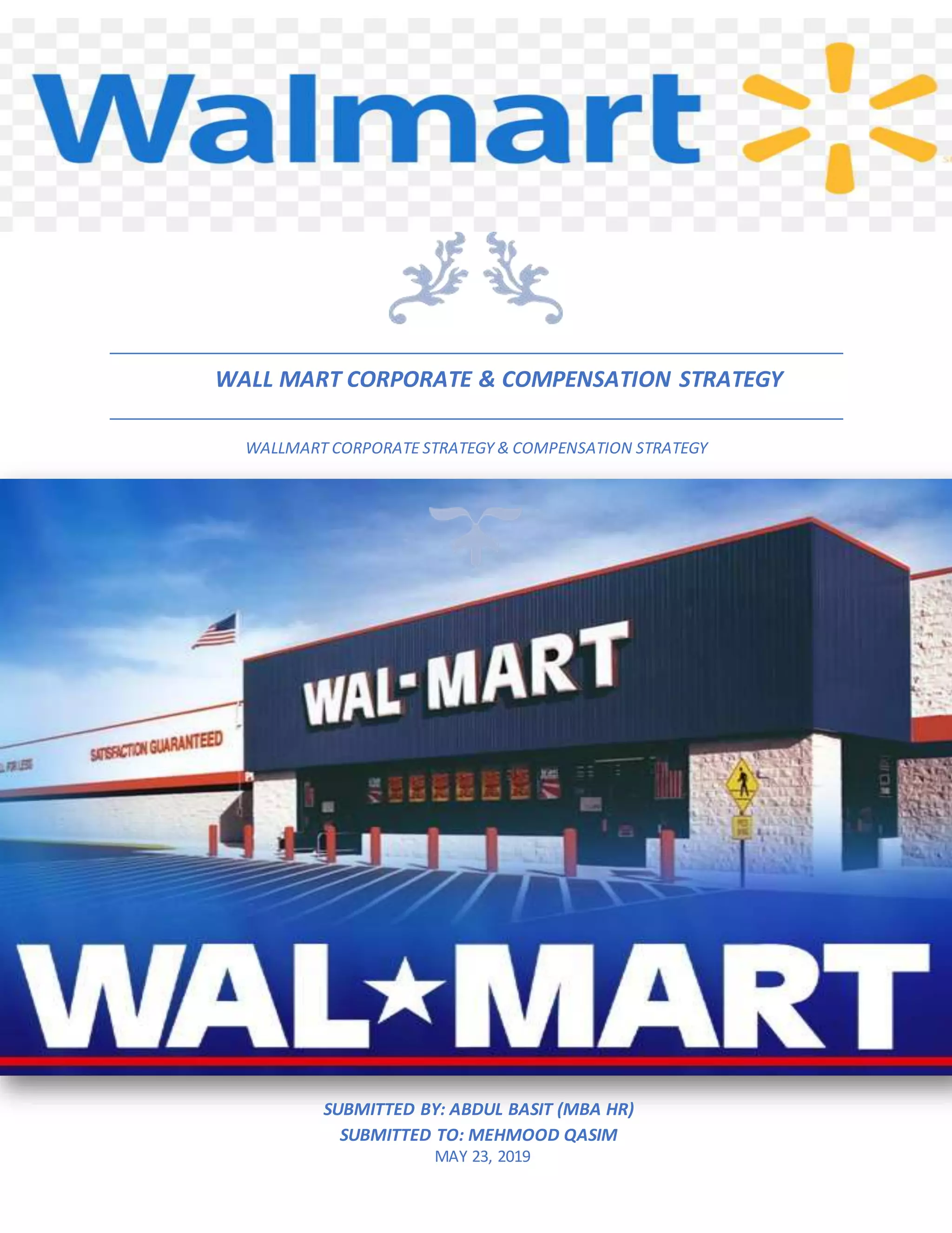 Wallmart compensation strategy assignment | DOCX