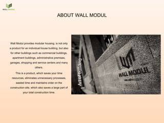 Wall Modul General Presentation | PPTX