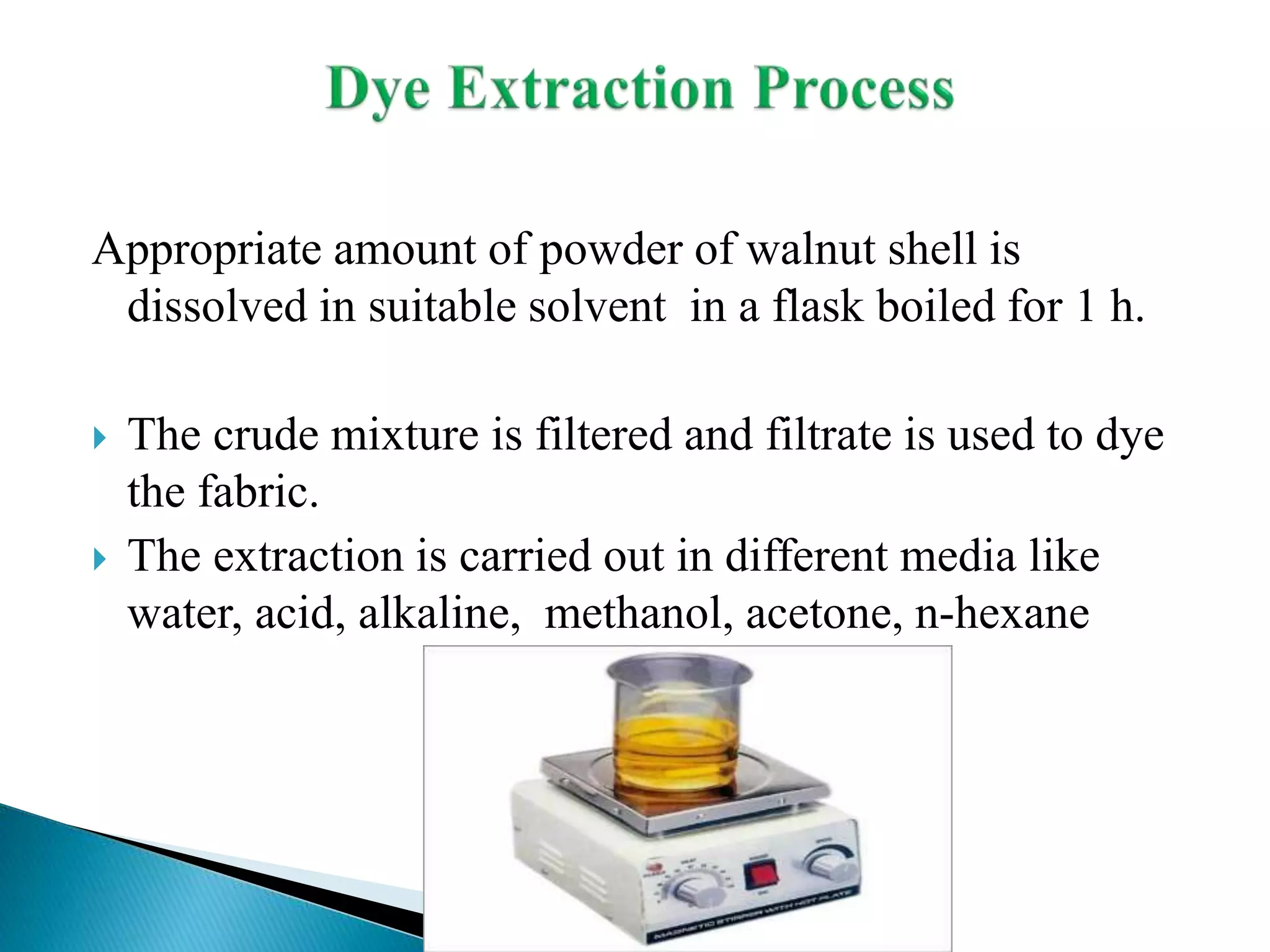 Wallnut Plant as a source of Natural dye | PPT