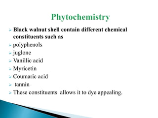 Wallnut Plant as a source of Natural dye | PPT
