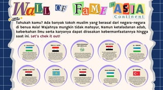 Poster: Wall of Fame Muslim in Asia Continent | PPT