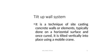 WALL PANEL SYSTEM reinforce concrete ppt | PPTX