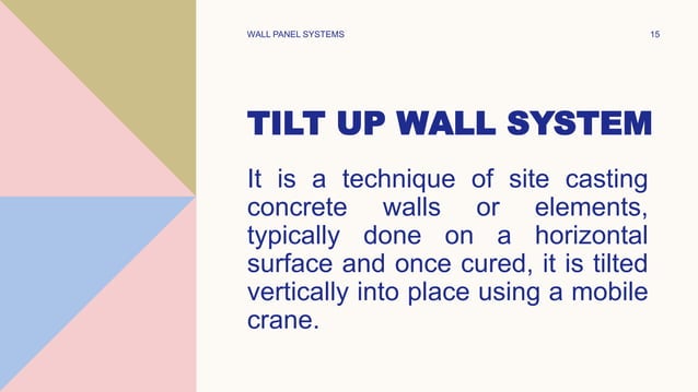 BUILDING TECHNOLOGY - Wall Panel Systems | PPTX