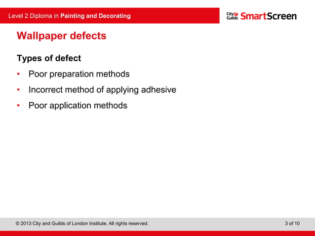 Wallpaper defects 3 | PPT