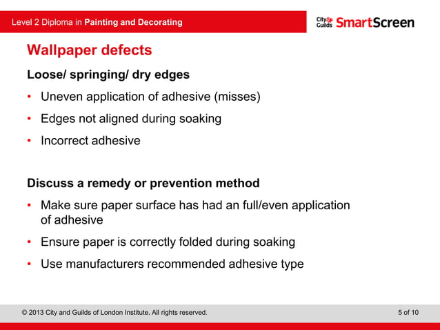 Wallpaper defects 3 | PPT