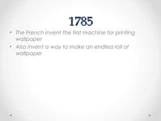 Wallpaper history | PPT