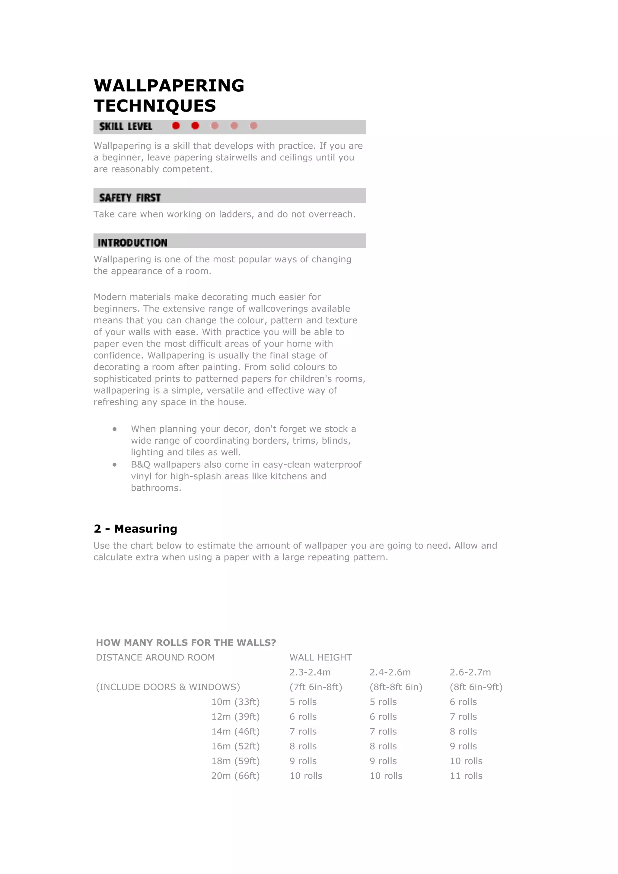 Wallpapering techniques | PDF