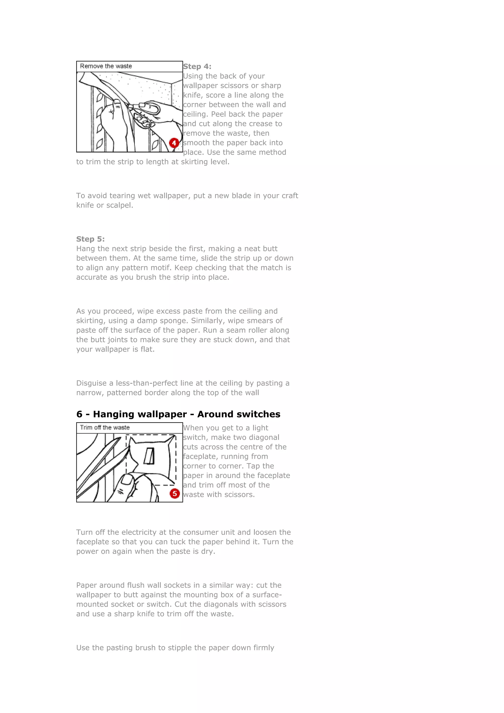 Wallpapering techniques | PDF