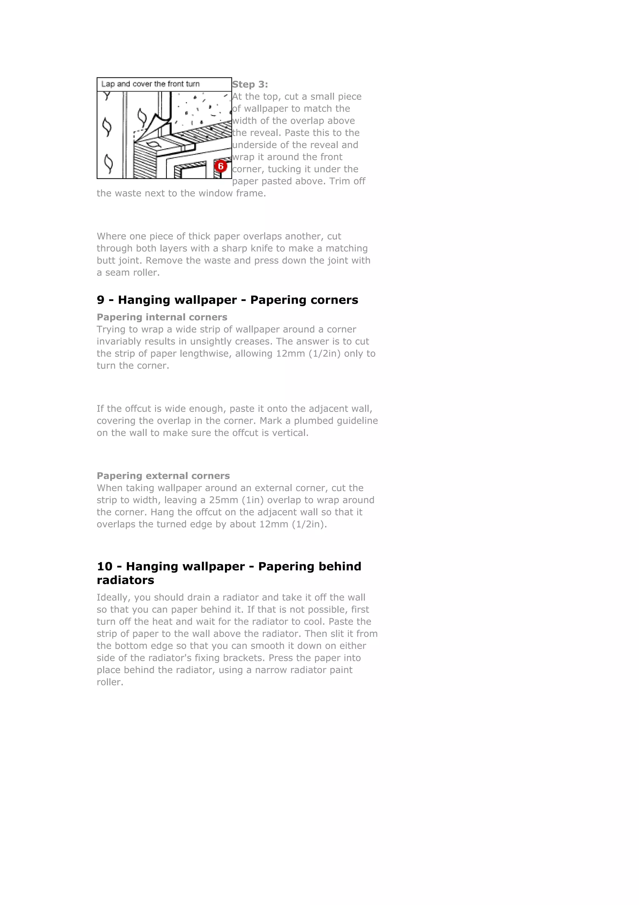 Wallpapering techniques | PDF