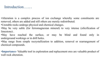 Wall rock alteration | PPTX