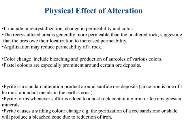Wall rock alteration | PPTX
