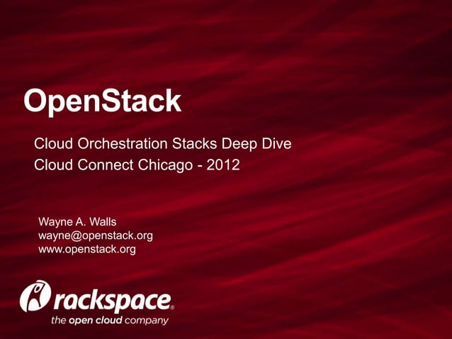 Cloud Technology Stack Comparison (OpenStack) - Cloud Connect Chicago 2012