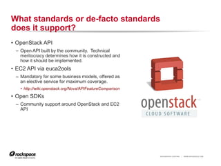 Cloud Technology Stack Comparison (OpenStack) - Cloud Connect Chicago 2012