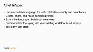 Using Chef InSpec for Infrastructure Security | PPT