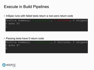 Adding Security and Compliance to Your Workflow with InSpec | PPT
