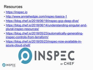 Adding Security and Compliance to Your Workflow with InSpec | PPT