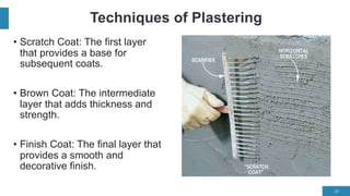 Walls And Floors, Columns, Plastering And Pointing.pptx