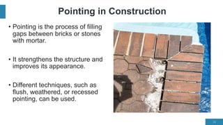 Walls And Floors, Columns, Plastering And Pointing.pptx