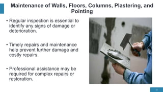 Walls And Floors, Columns, Plastering And Pointing.pptx