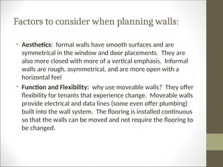 Walls, Ceilings and Floors.ppt students. | PPT