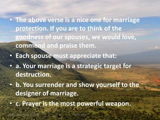 Walls of Protection in Your Marriage | PPTX