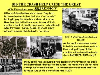 Wall Steet Crash And Depression | PPT