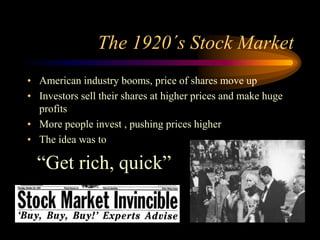 Wallstreet Crash of 1929 | PPTX