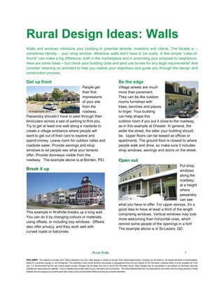 Rural Design Ideas: Walls and Facades | PDF