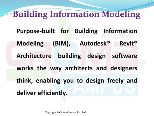 Presentation on Revit Architecture | PDF