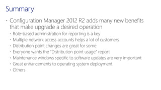 Overview of System Center 2012 R2 Configuration Manager | PPT