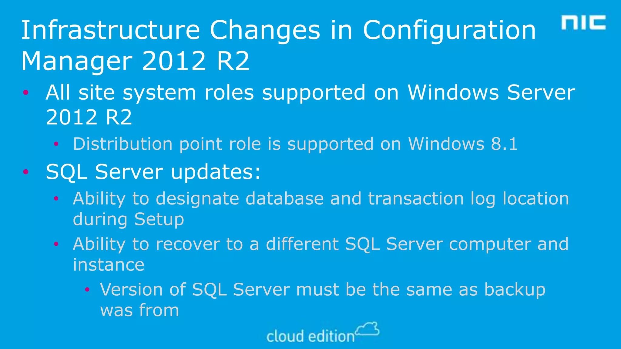 Wally Mead - Upgrading to system center 2012 r2 configuration manager | PPTX