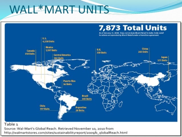 Walmart Global Locations Map