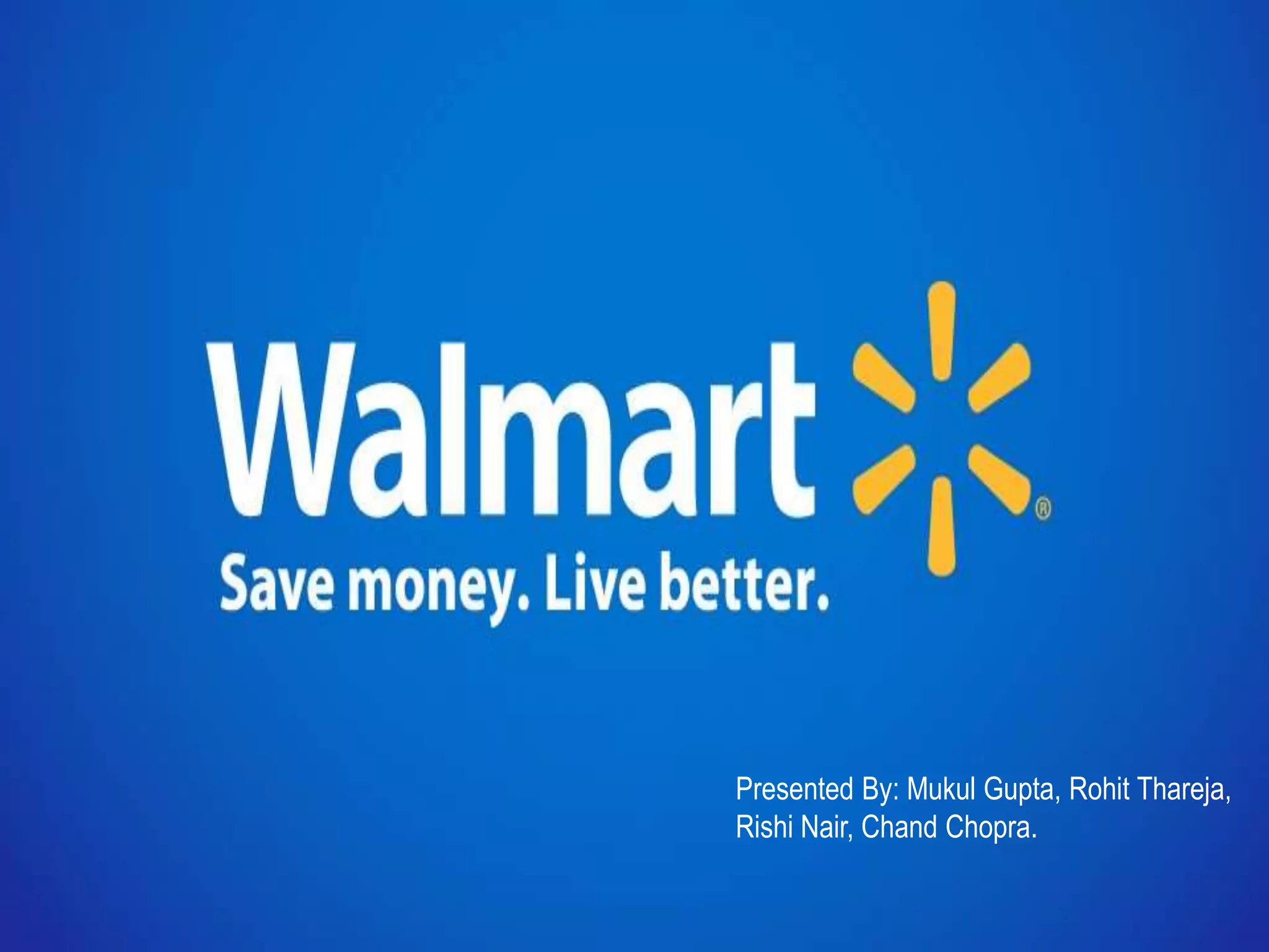 Walmart's Business Strategy for Indian Market | PPTX