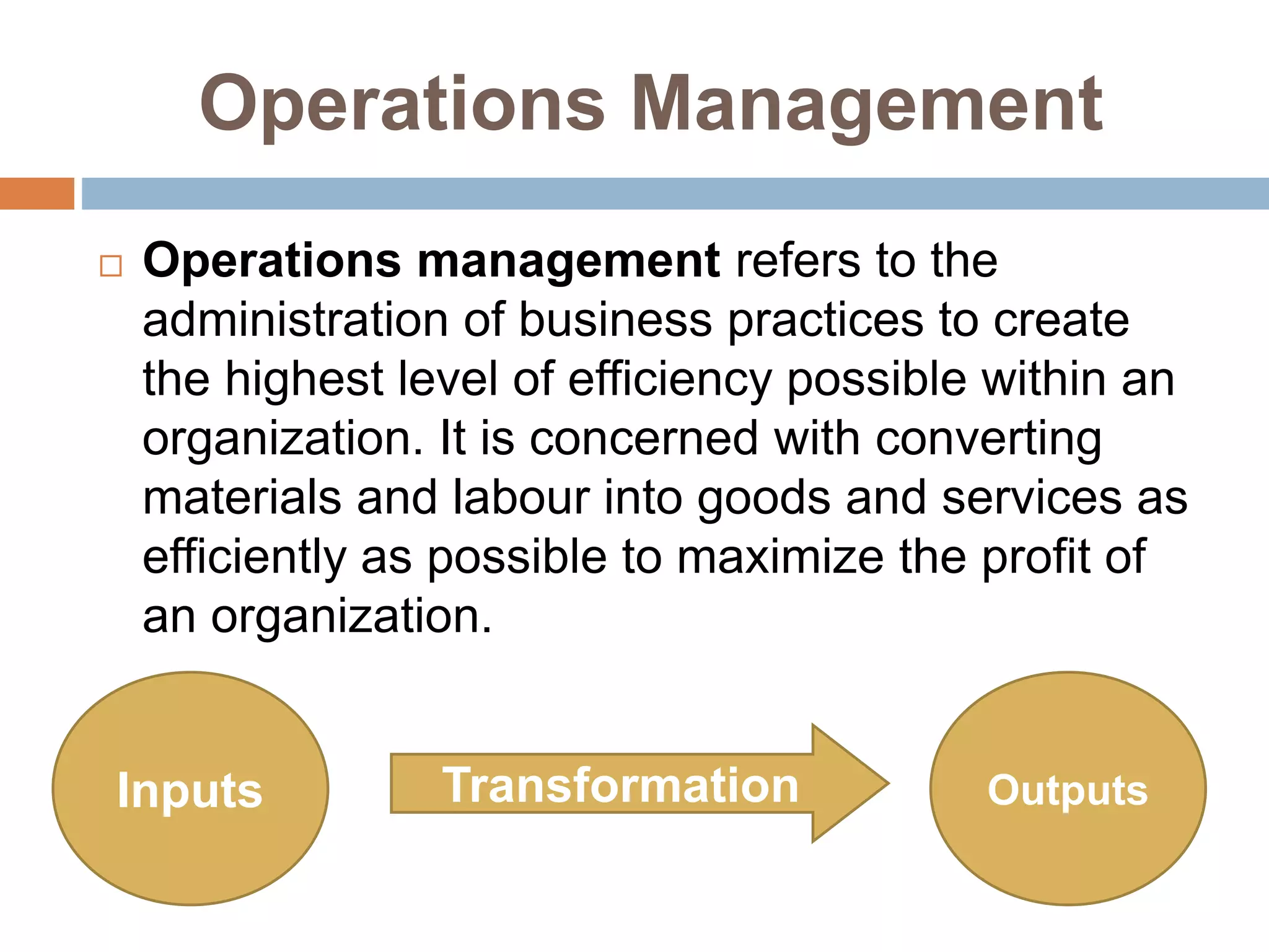 Walmart Operation Management - A slight Overview | PPT