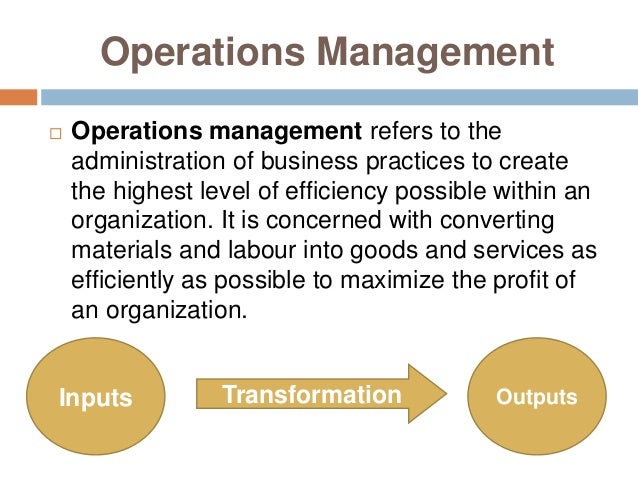 Walmart Operation Management - A slight Overview