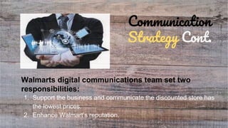 Corporate Communication/Reputation Audit of Walmart | PPTX