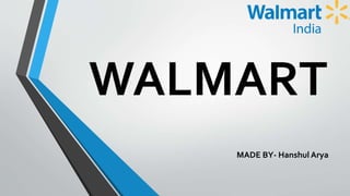 Introduction to Walmart | PPTX