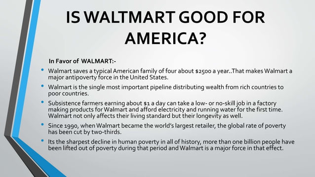 Introduction to Walmart | PPTX | Retail Industry | Industries
