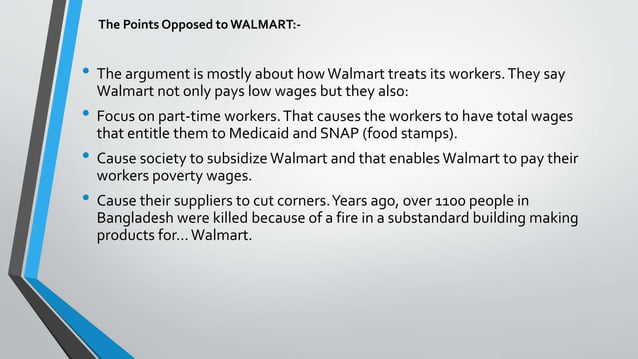 Introduction to Walmart | PPTX | Retail Industry | Industries