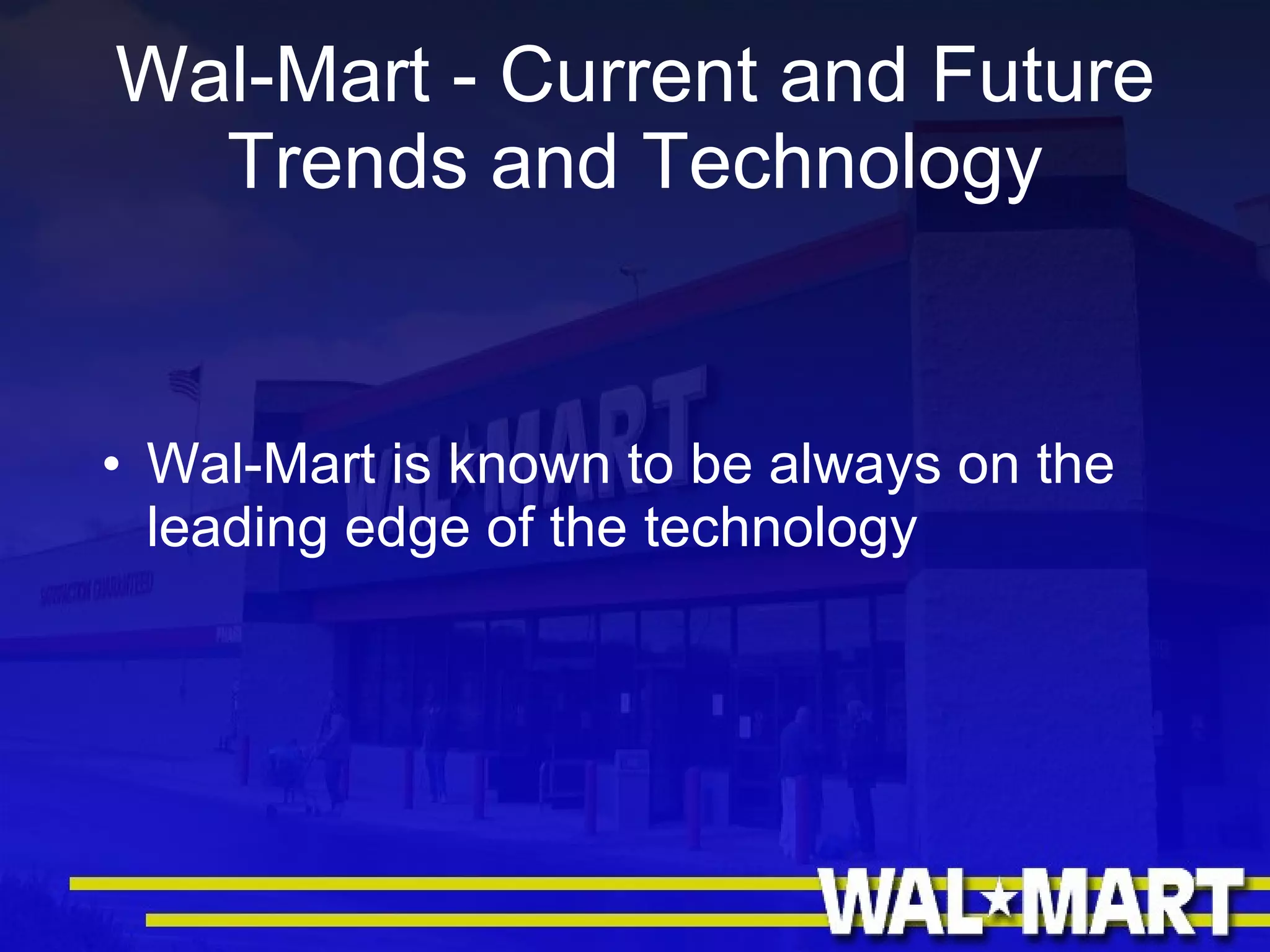 Wal Mart Case Study Part 1 & 3 | PPT
