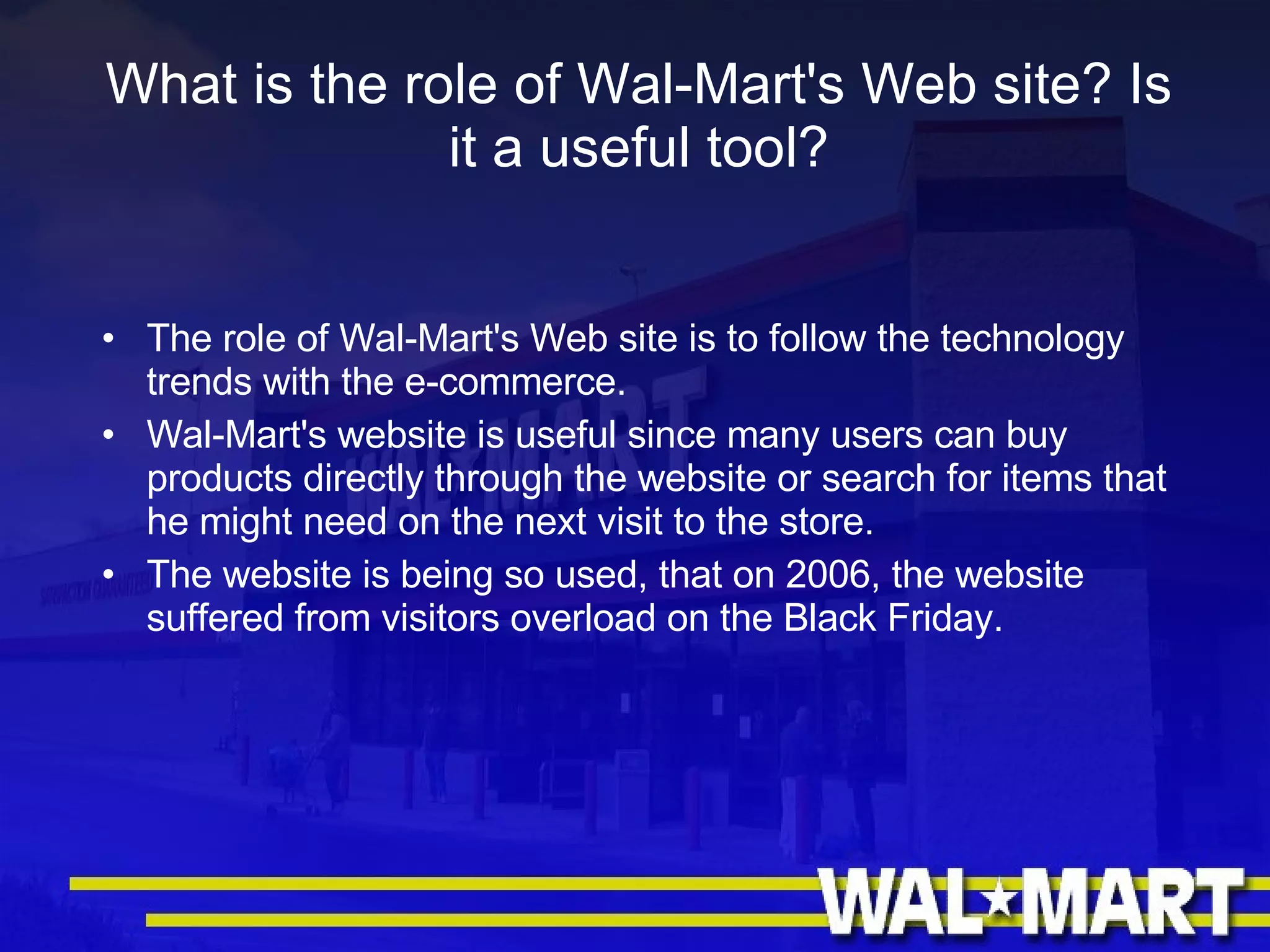 Wal Mart Case Study Part 1 & 3 | PPT