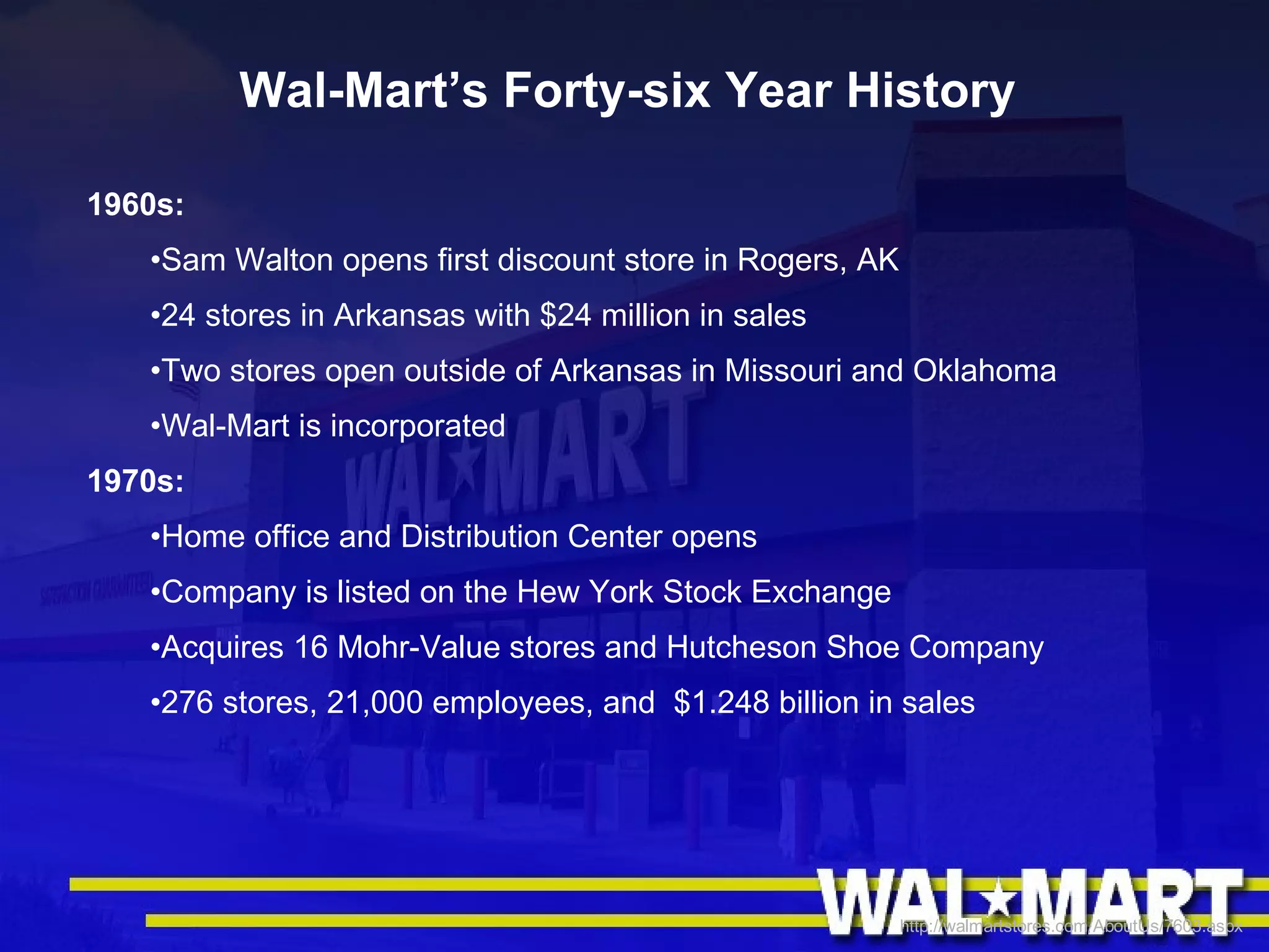 Wal Mart Case Study Part 1 & 3 | PPT