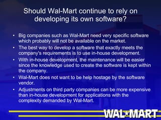 Wal Mart Case Study Part 1 & 3 | PPT | Business | Business and Finance